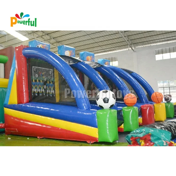Customized Size Inflatable Interactive Game Adult 4 in 1 Carnival Games ...