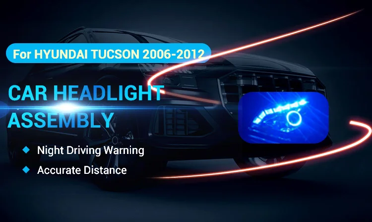 Car Head Lamp For Hyundai Headlights 2006-2012 New Tucson Led Headlight ...