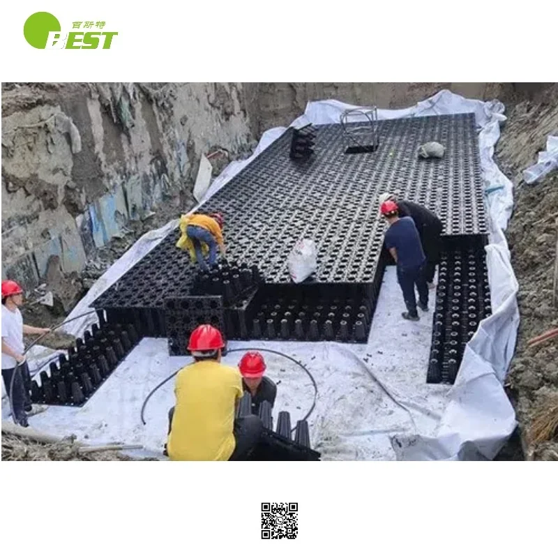 Underground stormwater collection system rainfall harvesting modular ...