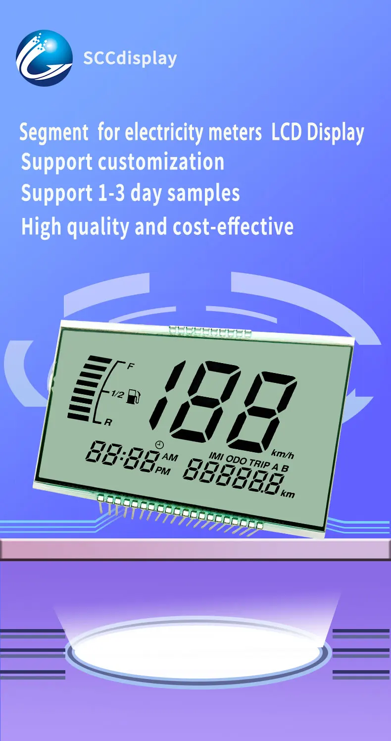 Custom Segment Lcd Display Htn Segment Displays Electric Motorcycle Instrument Htn 7 Segment ...