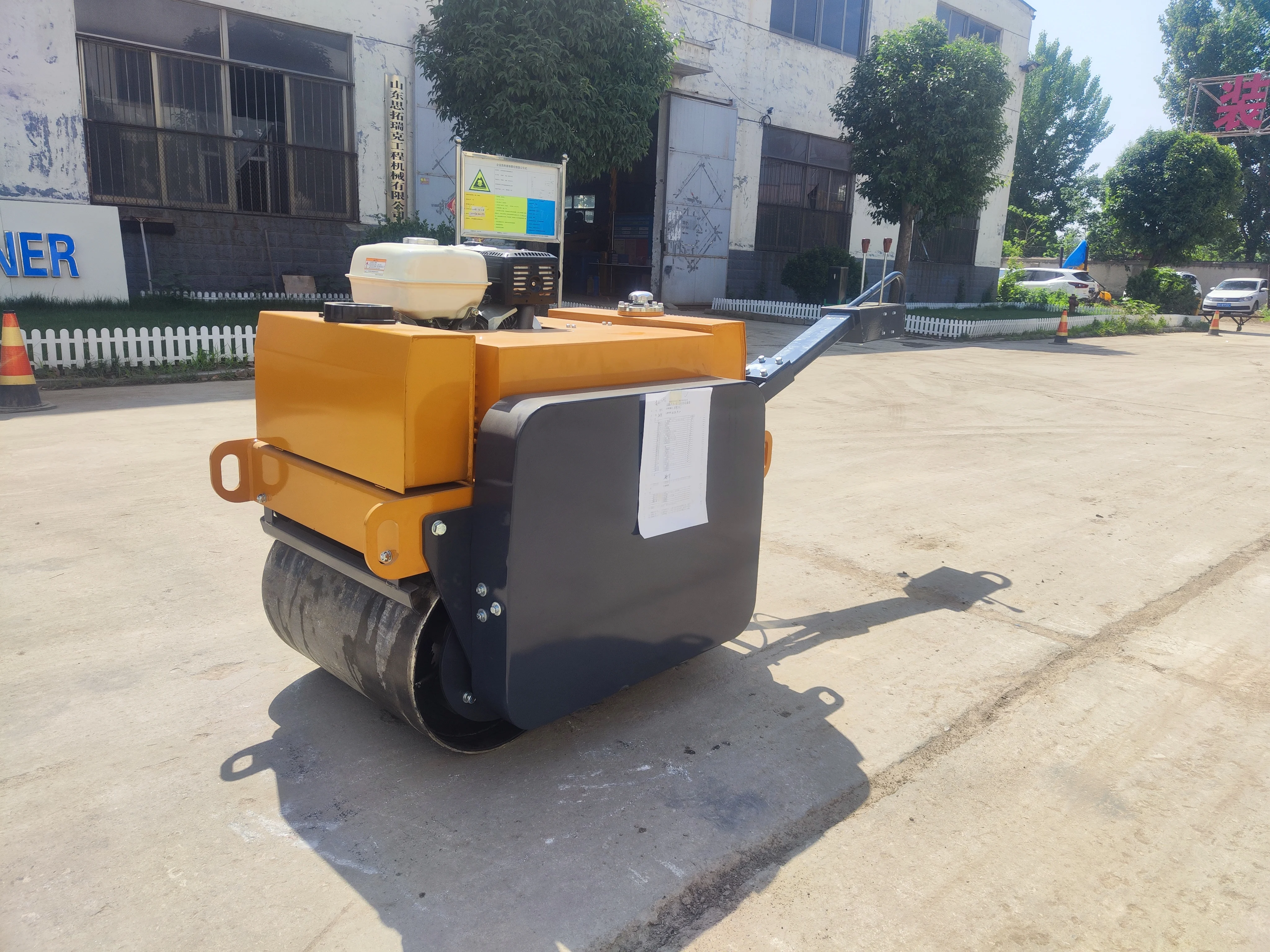 Hand-push Double Drum 500kg Small Body Asphalt Road Roller Compactor ...