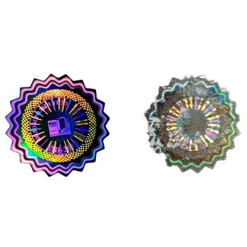 Custom Security Qr Code Holographic Foil Sticker Adhesive Laser Label Authentique Hologram ...
