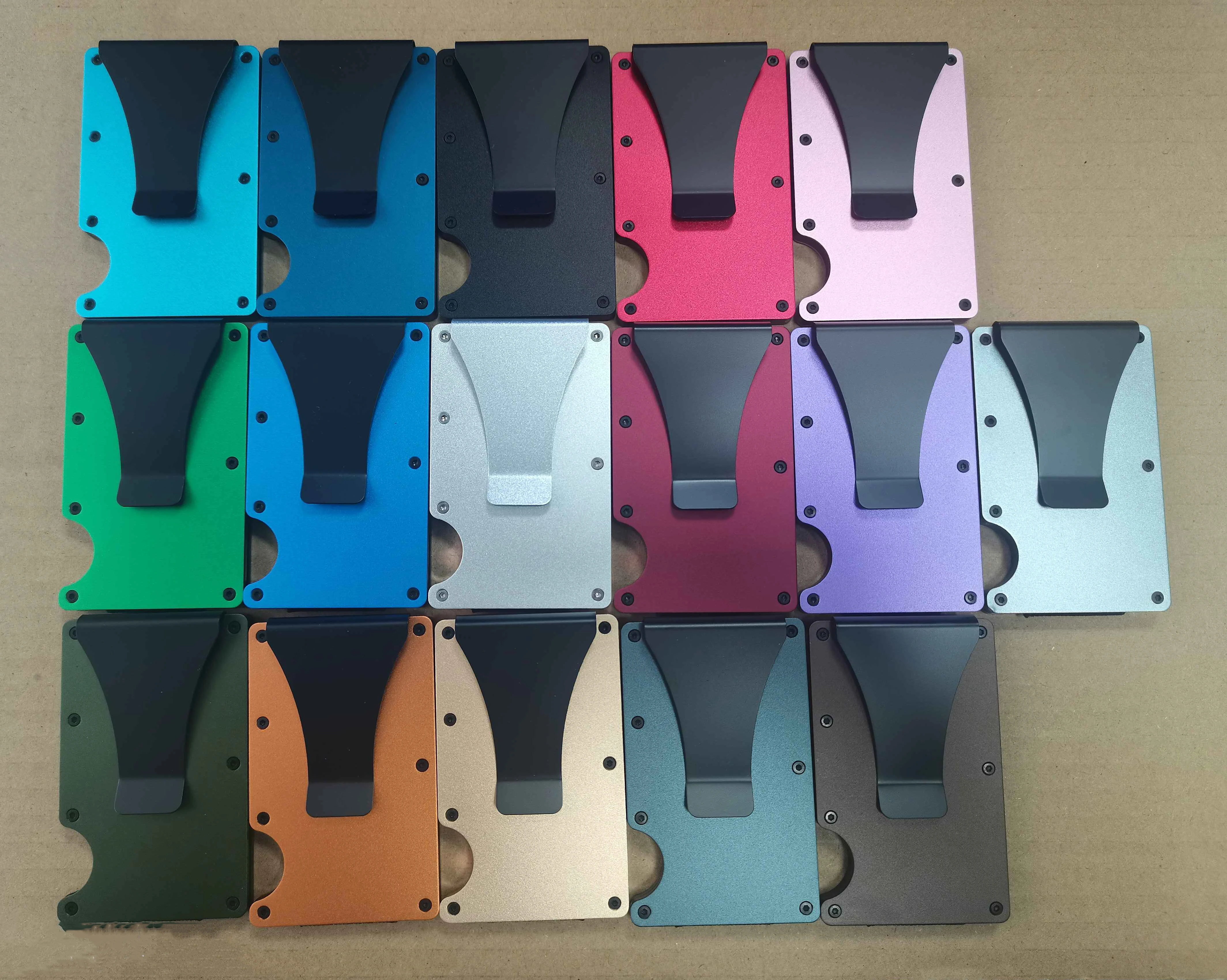 Ready To Ship Ultra Slim Mens Metal Wallet Rfid Blocking Aluminum Card ...