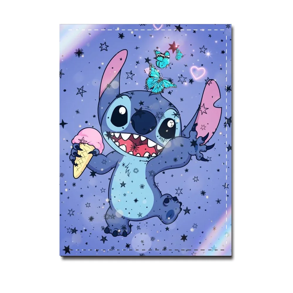 New Stitch Foldable File Cartoon Kids Passport Bag Stitch File Folder ...