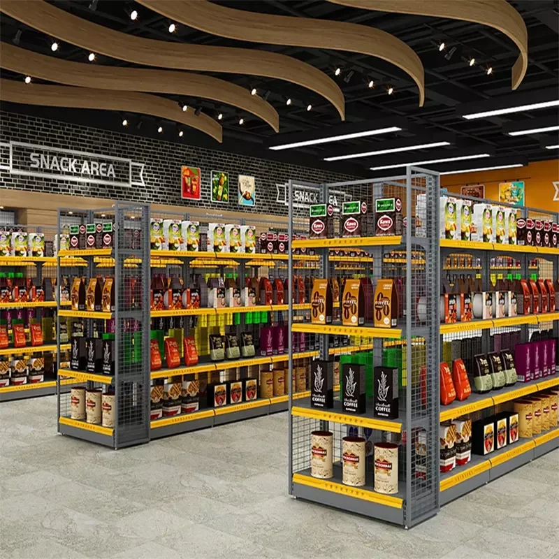 Aifei Supermarket Store Shelf Convenience Store Gondola Rack Display ...