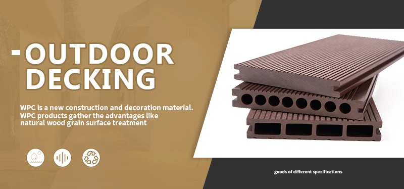 Quick Installation Smooth Outdoor WPC Decking Boards