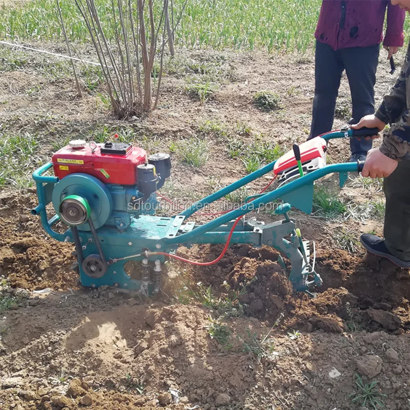 Gasoline Diesel Mini Plough Machine Small Agriculture Machinery With ...