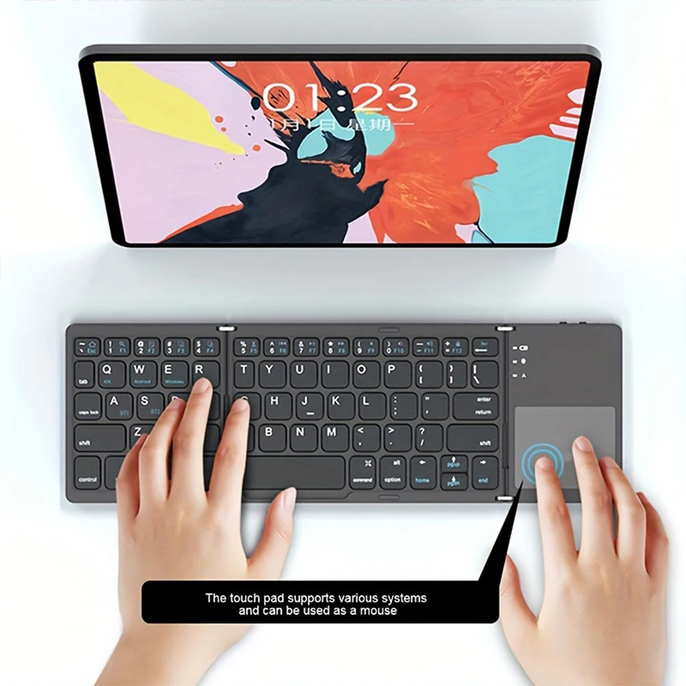 Portable Wireless Keyboard B033 - Multifunctional & Stylish