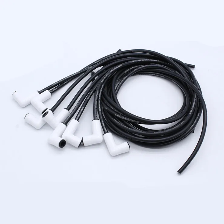 Universal 8mm 90 Degree Ceramic Boot Spark Plug Wires Set| Alibaba.com