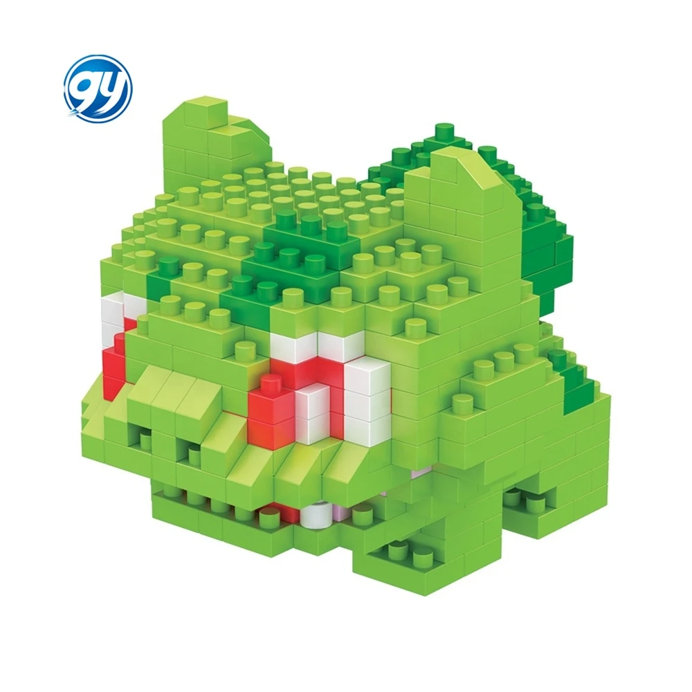 Anime Pokemoned Blocks Mini Cartoon Picachu Small Building Block ...