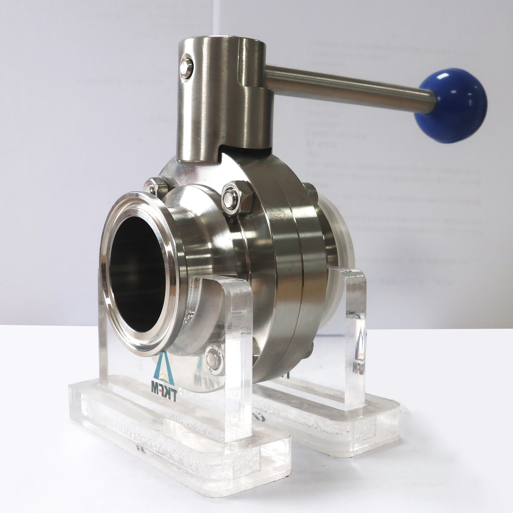 TKFM Food Grade 3A Sanitary Tri Clamp Stainless Steel Butterfly Valve ...