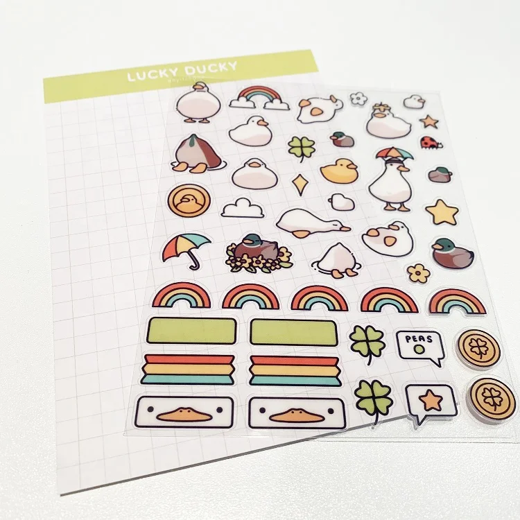 Transparent Sticker Sheet - Customizable Kiss Cut Stickers