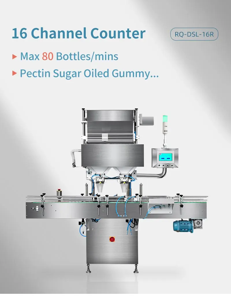 High Speed Fully Automatic Vitamin Pectin Gummy Bear Milk Counter Candy ...