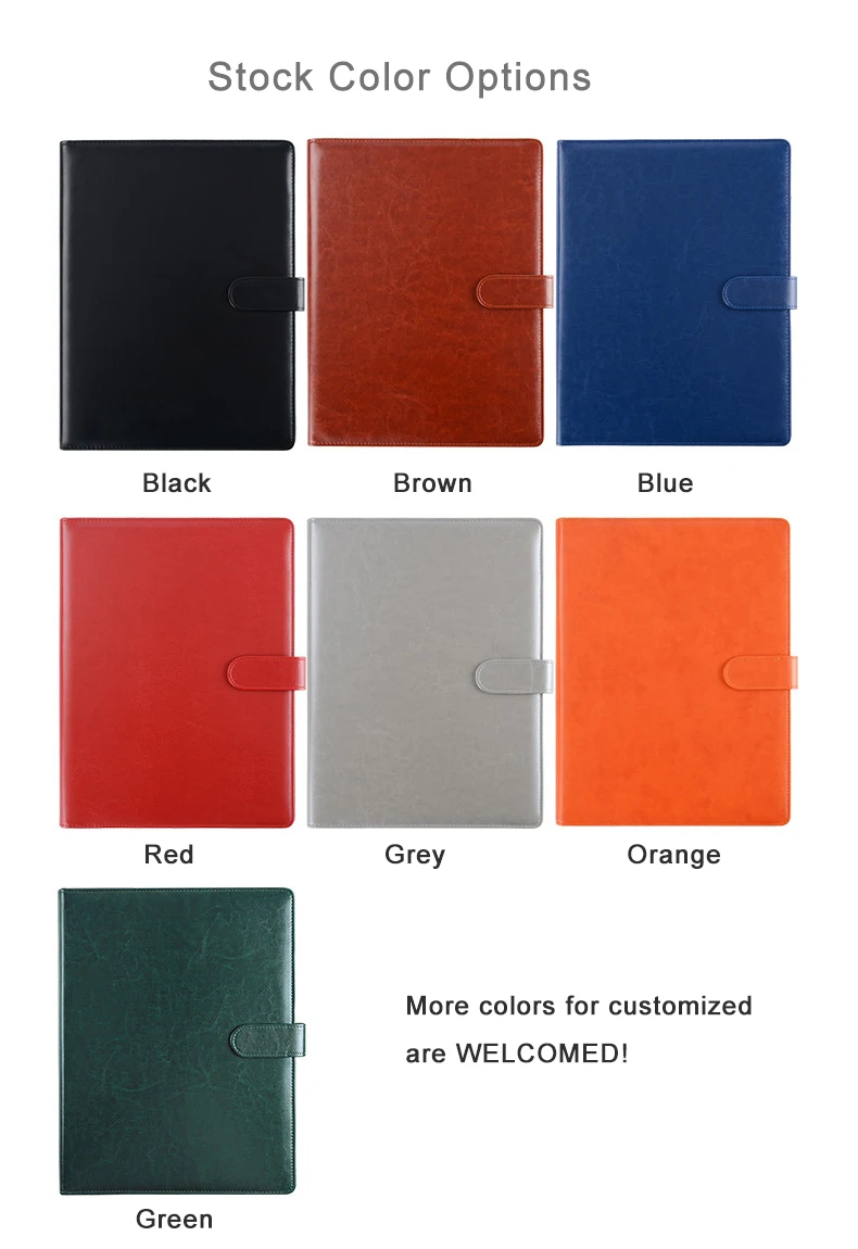 A4 Faux Leather Portfolio File Folder Padfolio Writing Pad Document ...