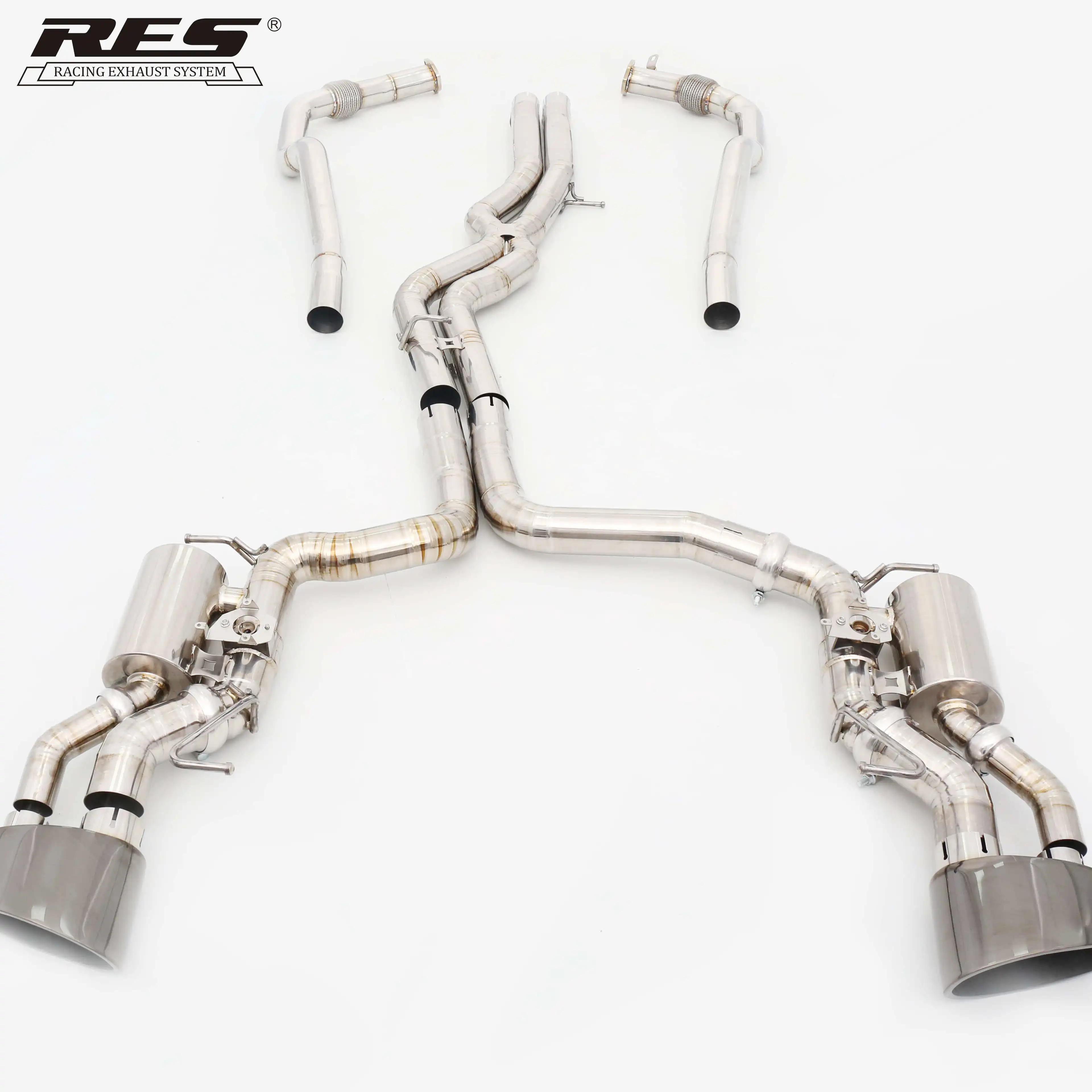 Audi RS6 RS7 C8 2022 SS304 Full Exhaust System With Valve No Need Tune ...