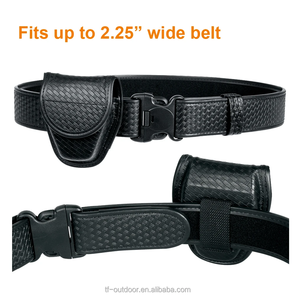 Security Tactical Cuff Holder Handcuff Pouch Basketweave Single Handcuff case for Duty Belt ...