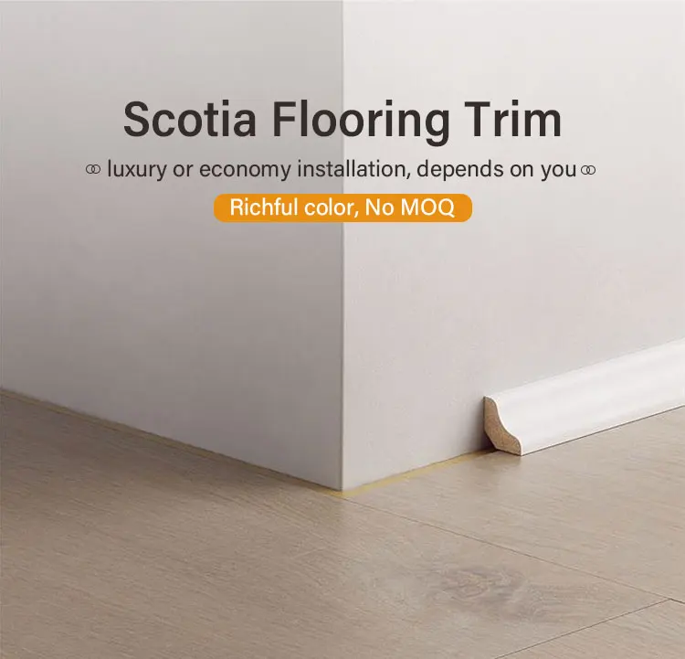 Flooring Trim Wood Mdf Spc Pvc Scotia Beading Quarter Round Skirting ...