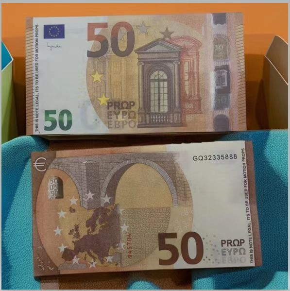 Movie Money Bank Note Euro Currency Props Halloween New Year Valentine ...