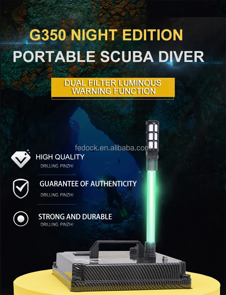 Marine Hunting Diving Equipment Respirator G350 Underwater 20m Tube Oxygen Supply Diving Fish ...