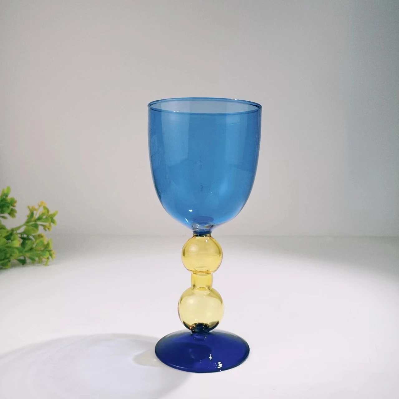 Stained Glass Goblets Candy Patchwork Colored Cup Wine Glass Set Home ...