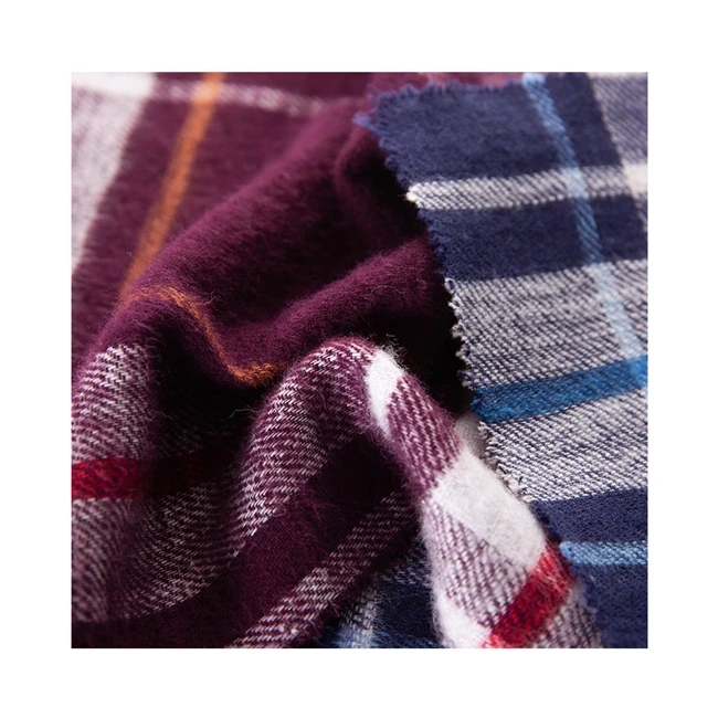 Modern Design Multi Color Plaid Fabric 100% Cotton Flannel Fabric - Buy ...