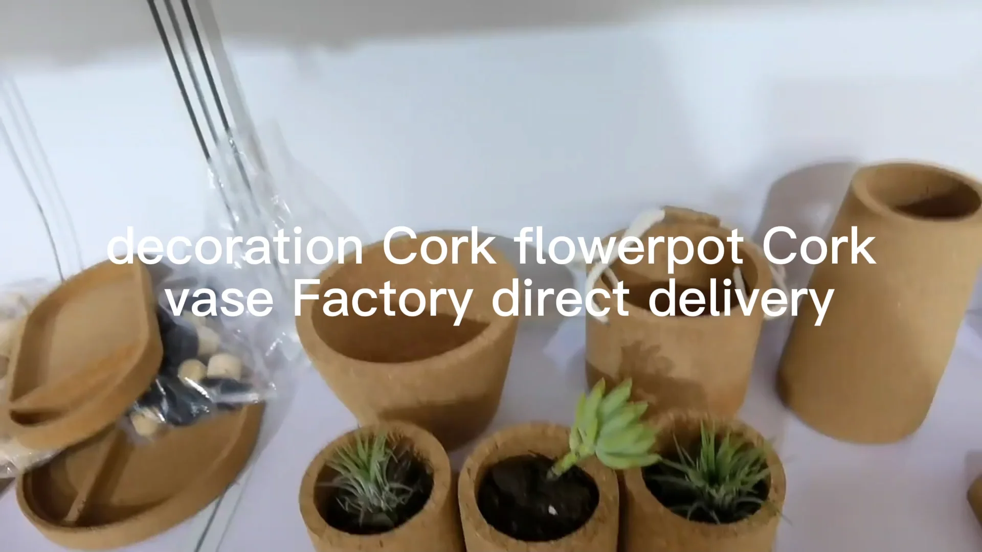 Wholesale Environmentally Friendly Cork Plant Pots Cork Flower Pot Eco ...