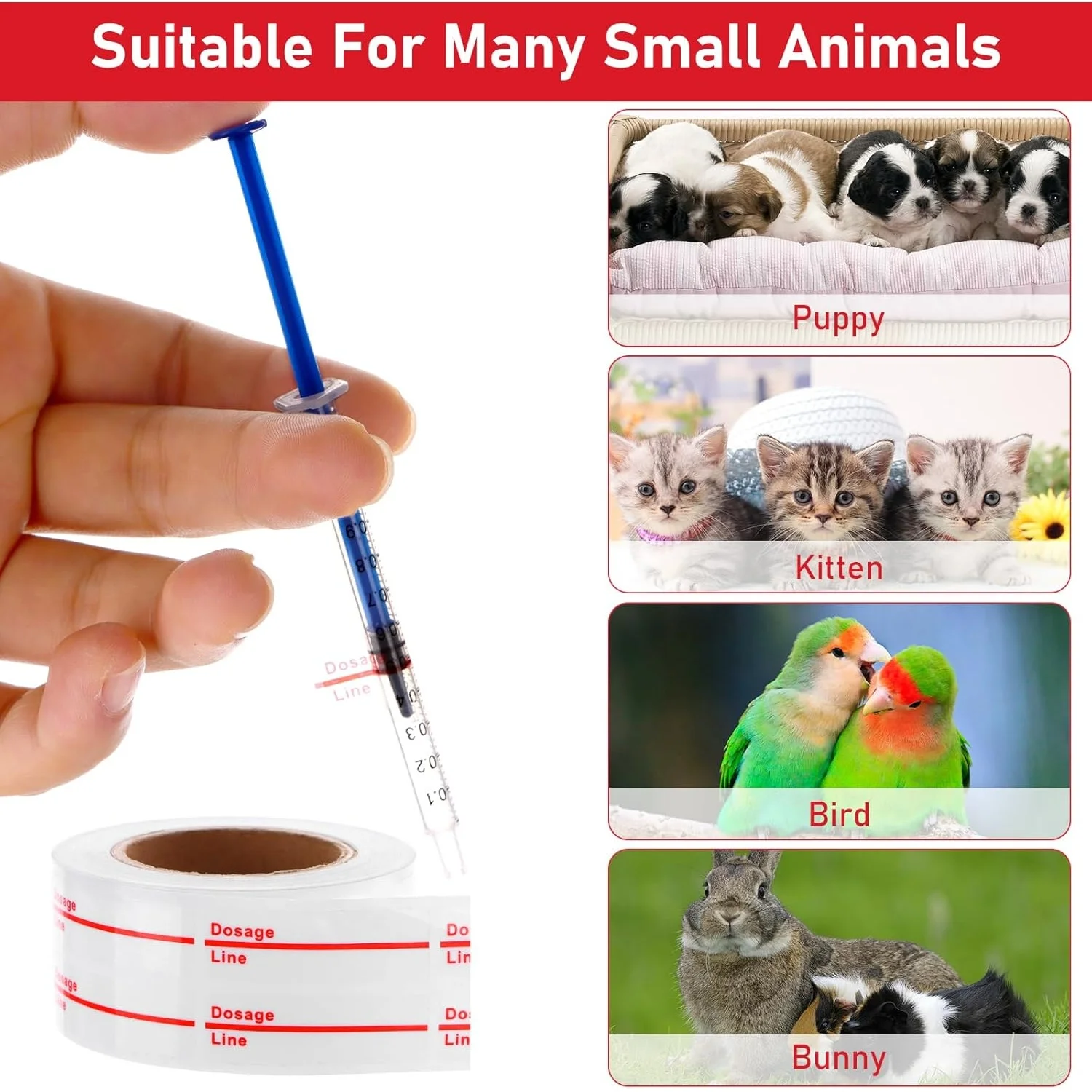 Custom Clear Syringe Labels Dosage Marking Stickers Label for ...