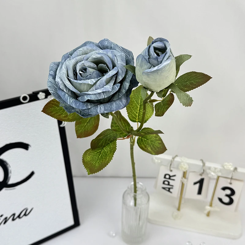 2-head Meteor Rose for Wedding and Christmas Event Decor Floral ...