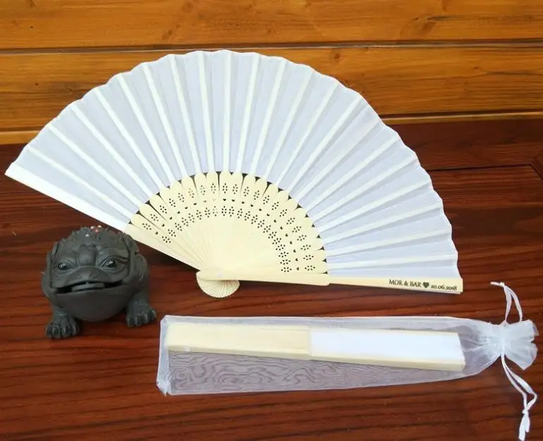 Wholesale Customized Fabric Hand Fans For Wedding Party Favors Gifts ...