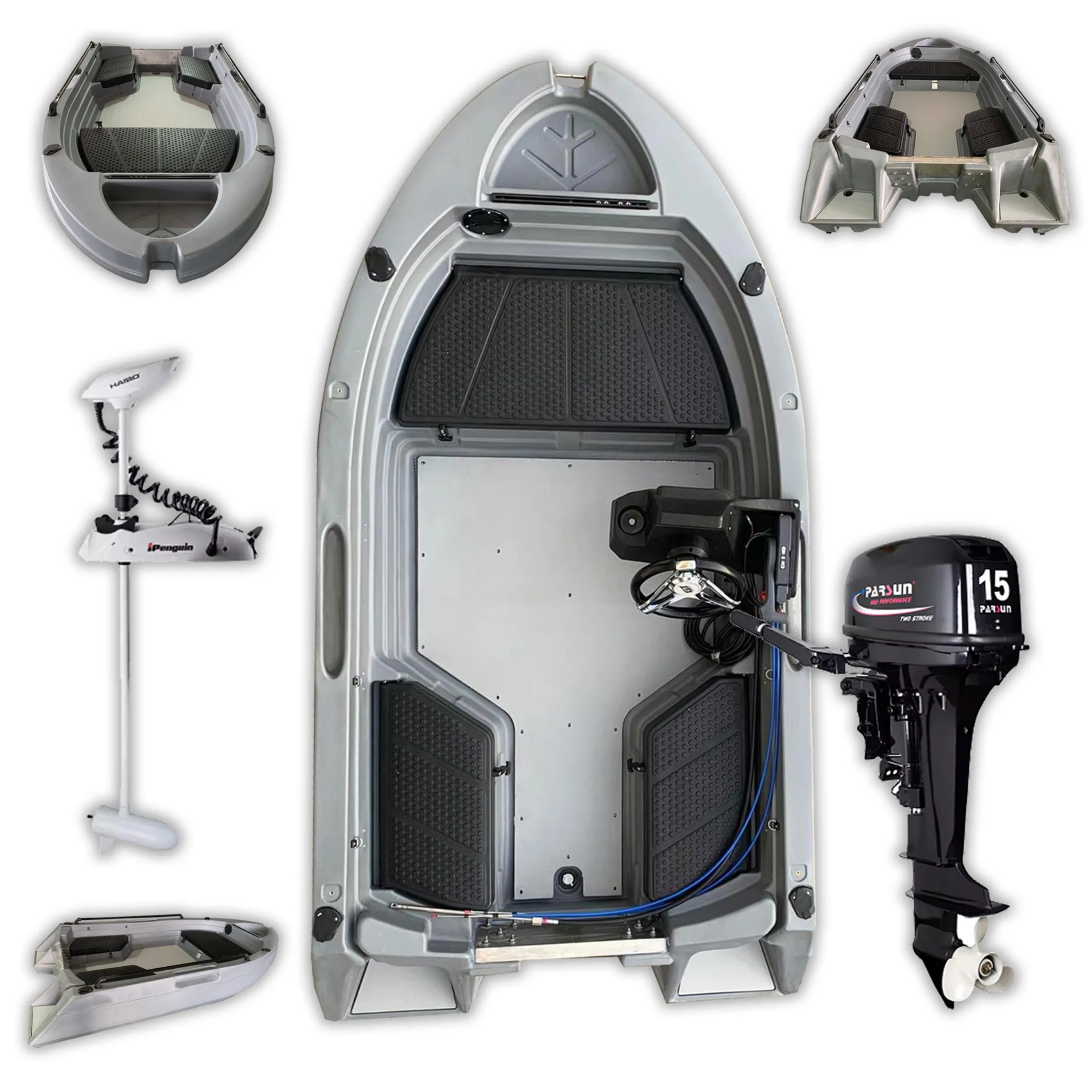 15HP Engine New Arrival - 3M Rotomolded Plastic Skiff