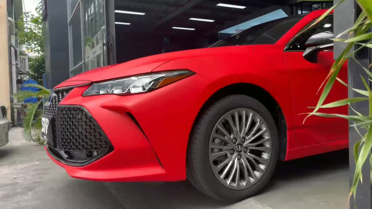 Premium Automotive Vinyl Wrap Metal Matte Satin Finish Red Body Color ...