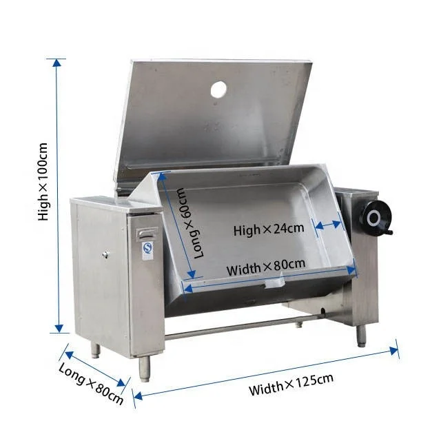 80 &120litres vertical large commercial kitchen equipment fry electric ...