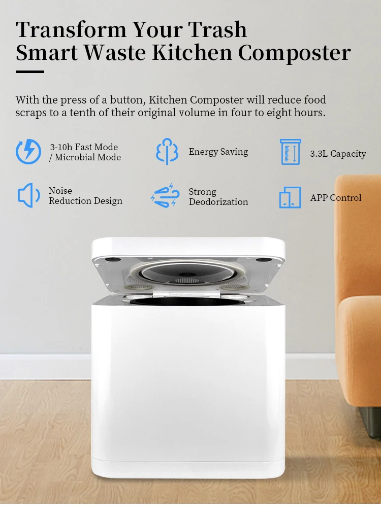 Smart Food Cycler Composter,Smart Waste Kitchen Composter From China ...