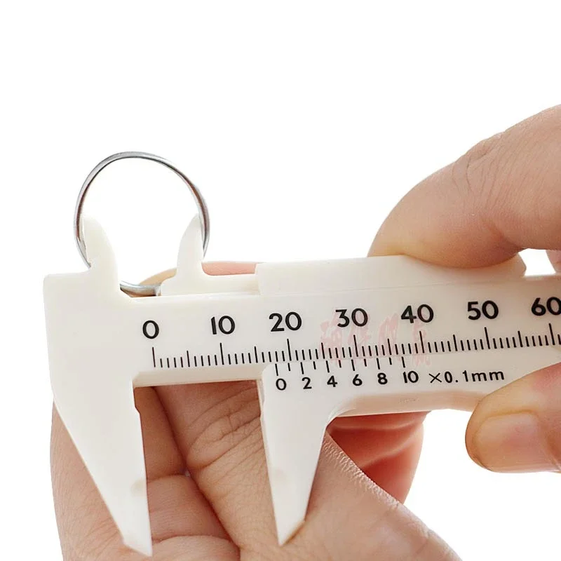 Measure Plastic Sliding Vernier Double Rule Scale For Measuring Depth ...