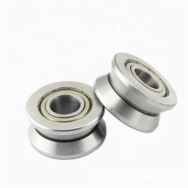 Chrome Steel Gcr15 V Groove Guide Rail Roller Bearing Lv202-40 Zz - Buy Lv202-40 Zz,V Groove ...