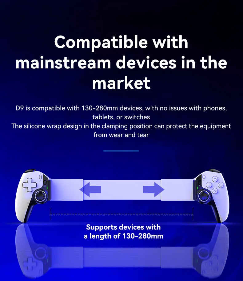 BSP D9 Mobile Phone Gamepad - Wireless Joystick for Android & IOS
