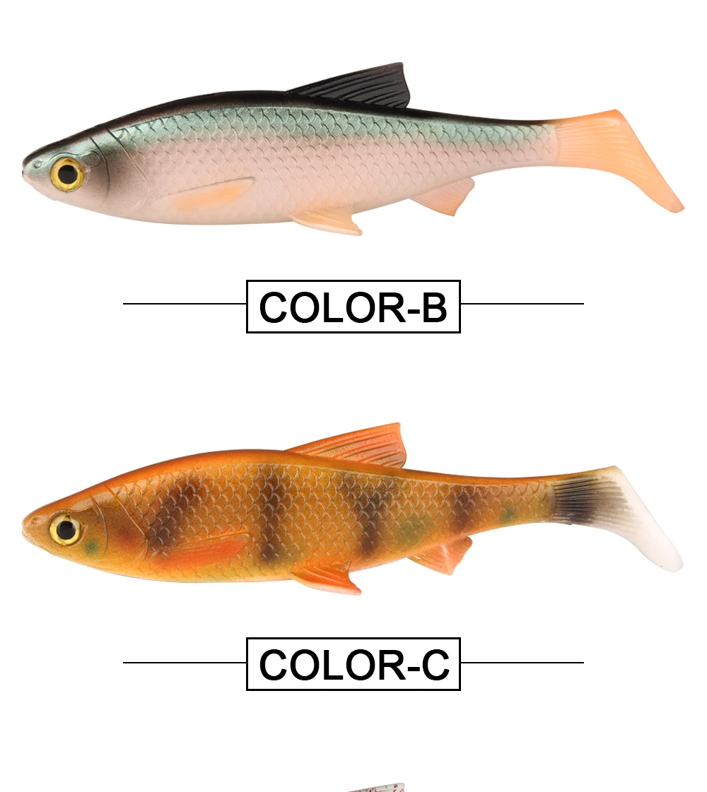 3D Swing Roach Swimbait - Top Soft Lure for Pike Fishing