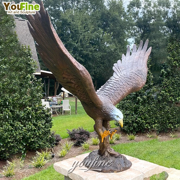 Outdoor Garden Decor Life Size Bronze Metal Hawk Sculpture| Alibaba.com
