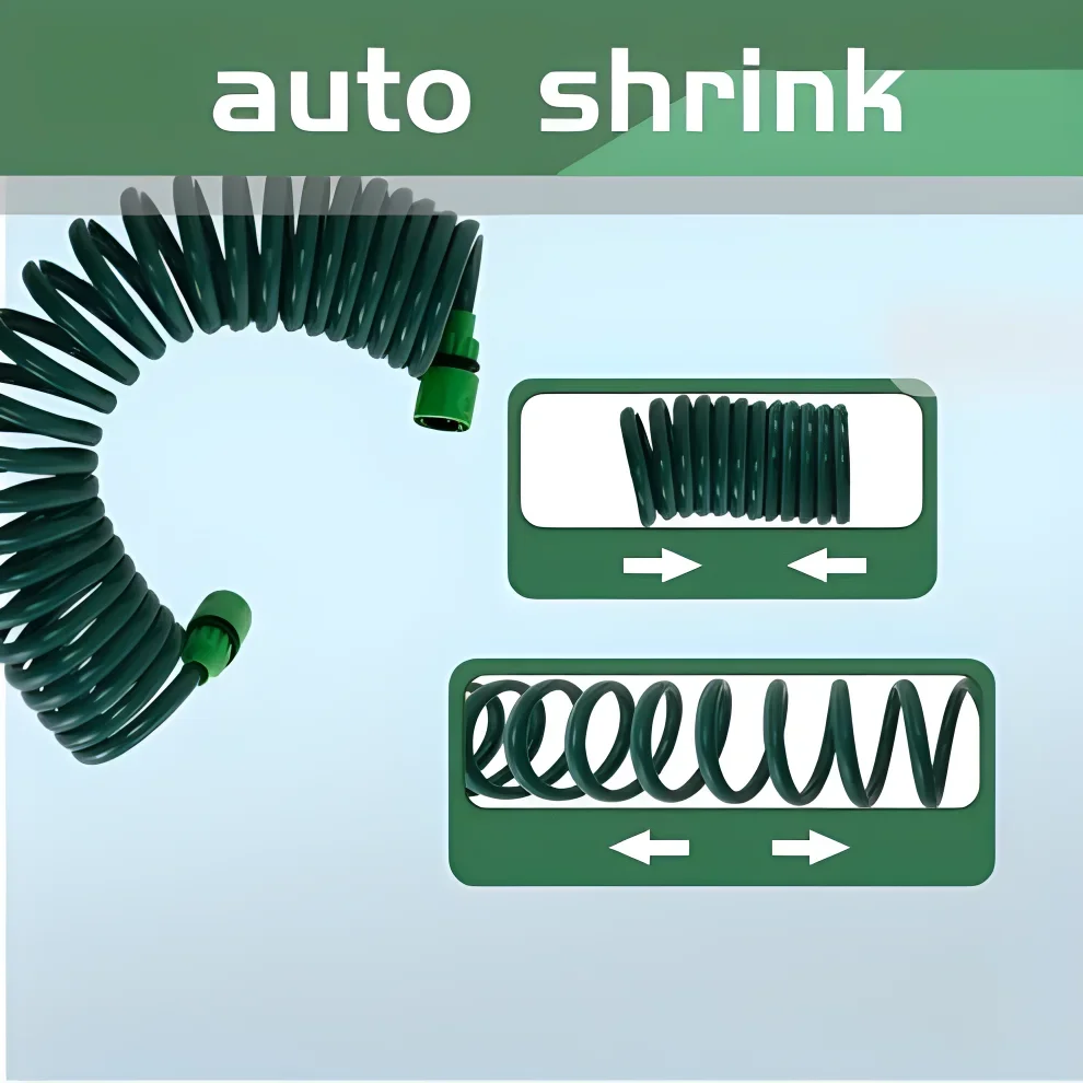 Retractable EVA Recoil Garden Hose Spring Watering EVA Coil Hose with ...