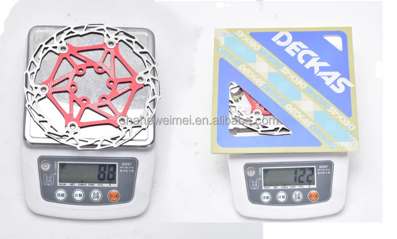 Deckas Mountain Bike Ultra Light Color Float Disc Brake Rotors 160mm ...