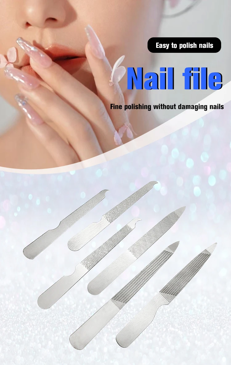 7.6-10 Cm #ae003 Stainless Steel Personal Manicure Nail Polishing File ...
