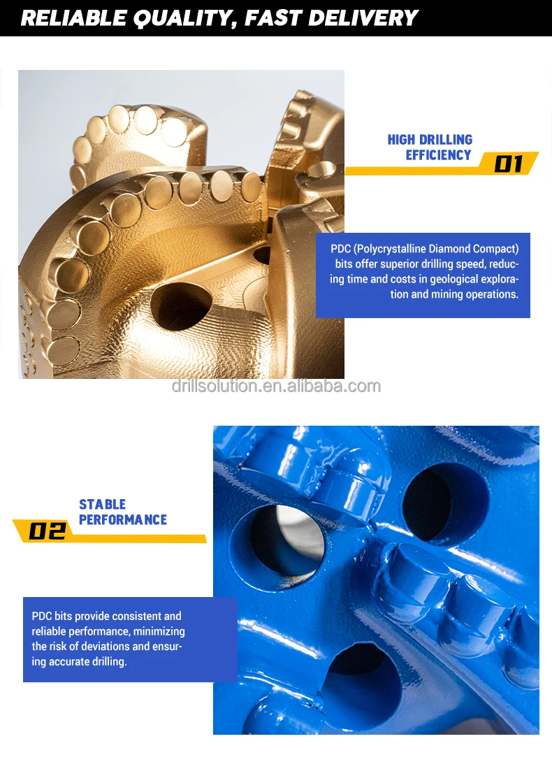 2026 Drillsoltek Mining Geological Drilling PDC Bits | Wear-Resistant ...