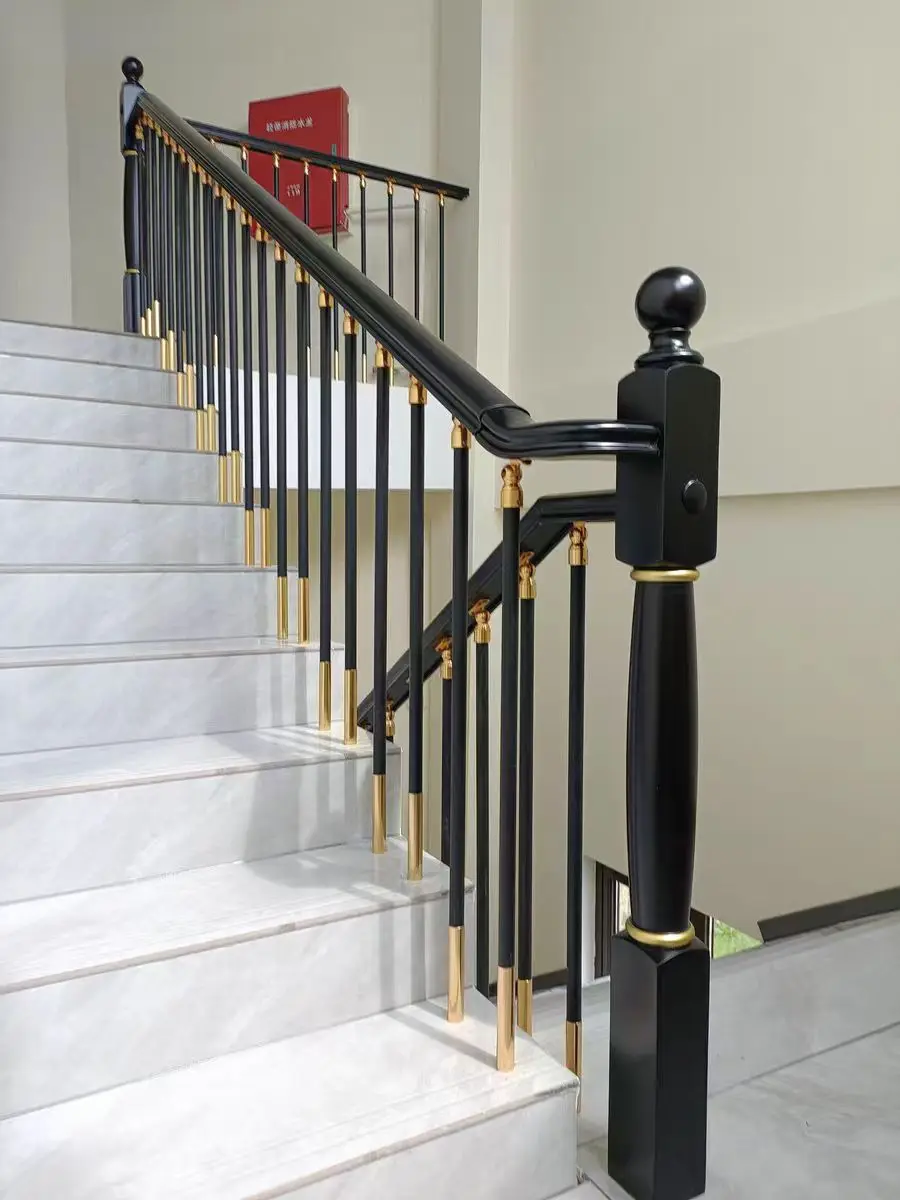 Modern Removable Exterior Steel Stair Handrail Welded For House Use ...