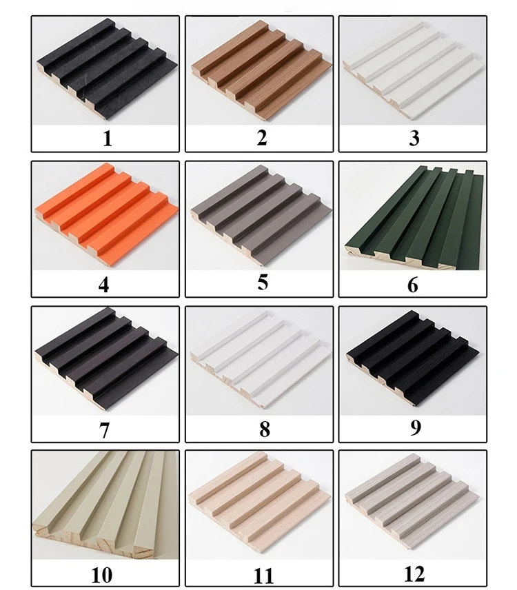 Wpc Fluted Wall Panel Wood Texture Wpc Wall Cladding 3d Wall Board ...