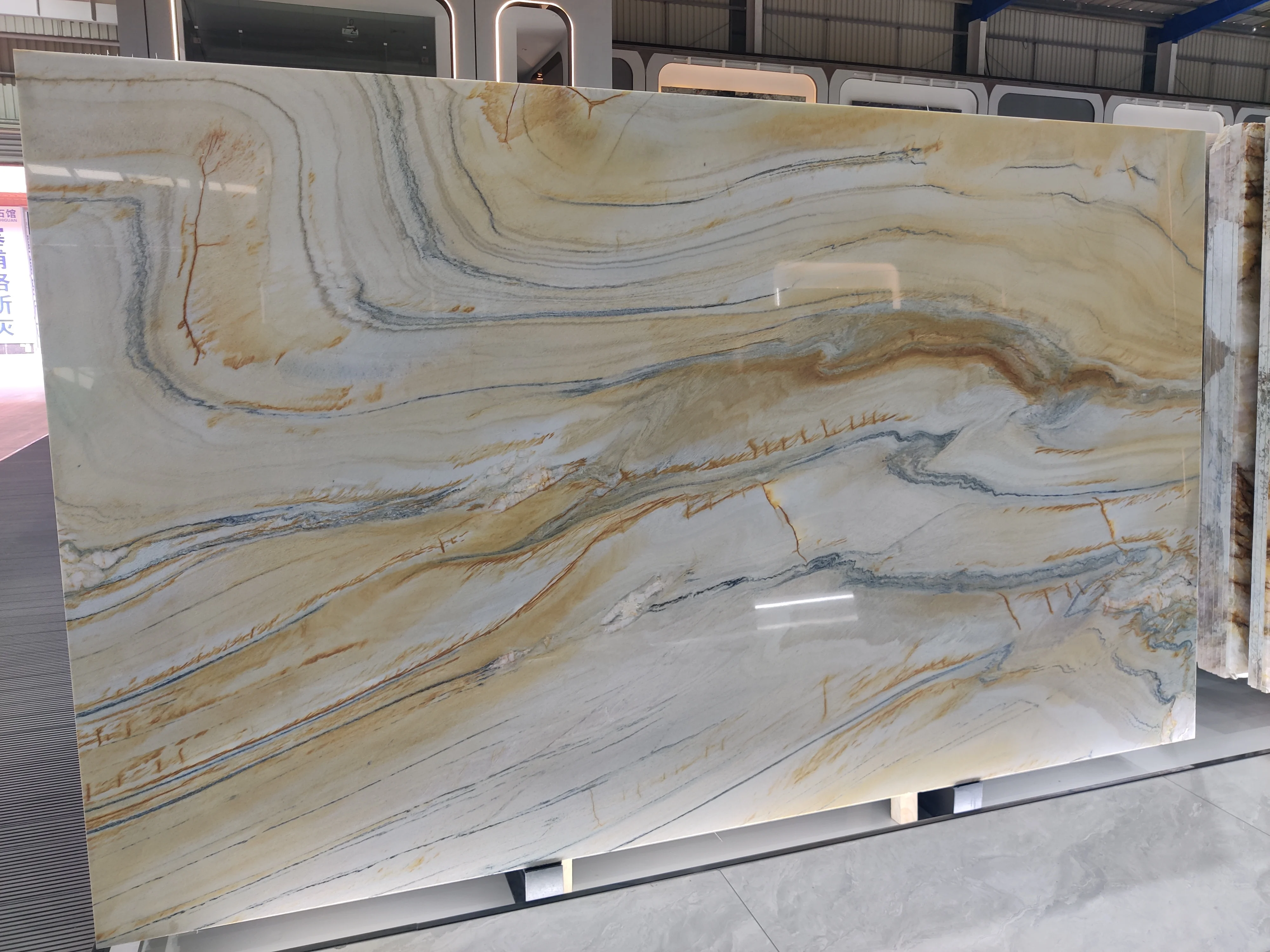 East Auspicious Sign Luxury Quartzite Slab Beautiful Decor Stone Hotel ...