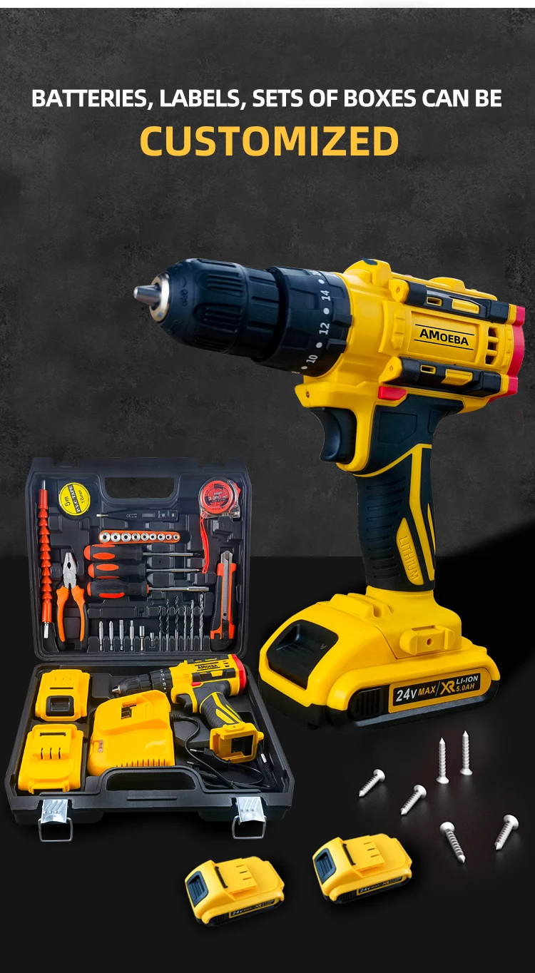 Original Li-ion Battery Machine Power Drills Portable Electrical 24v ...