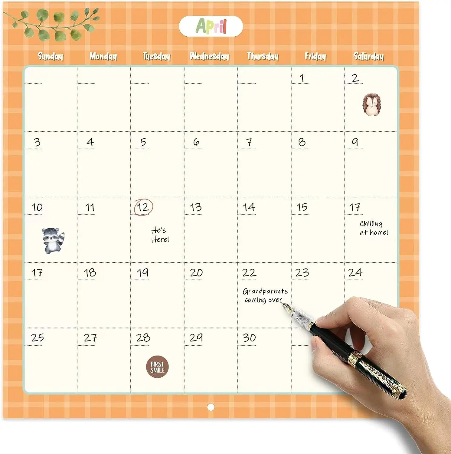 Calendar Stickers Baby First Year Calendar With Stickers Hallmark ...