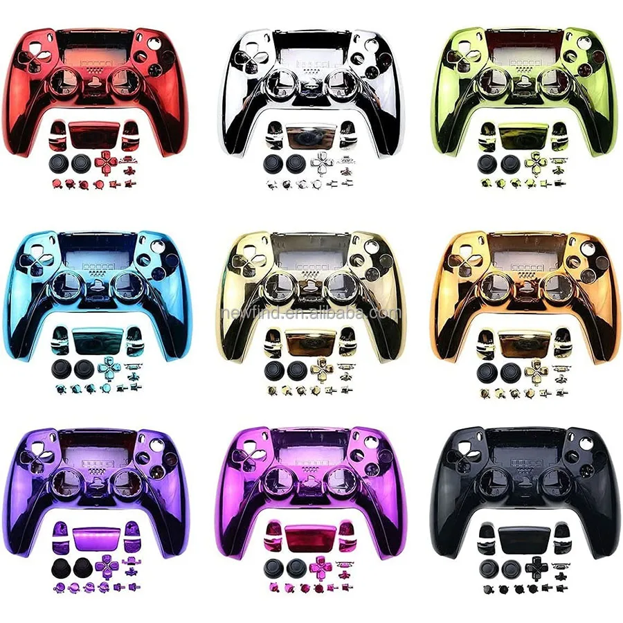 High Quality Full Set Custom Uv Electroplated Ps5 Controller Shell ...