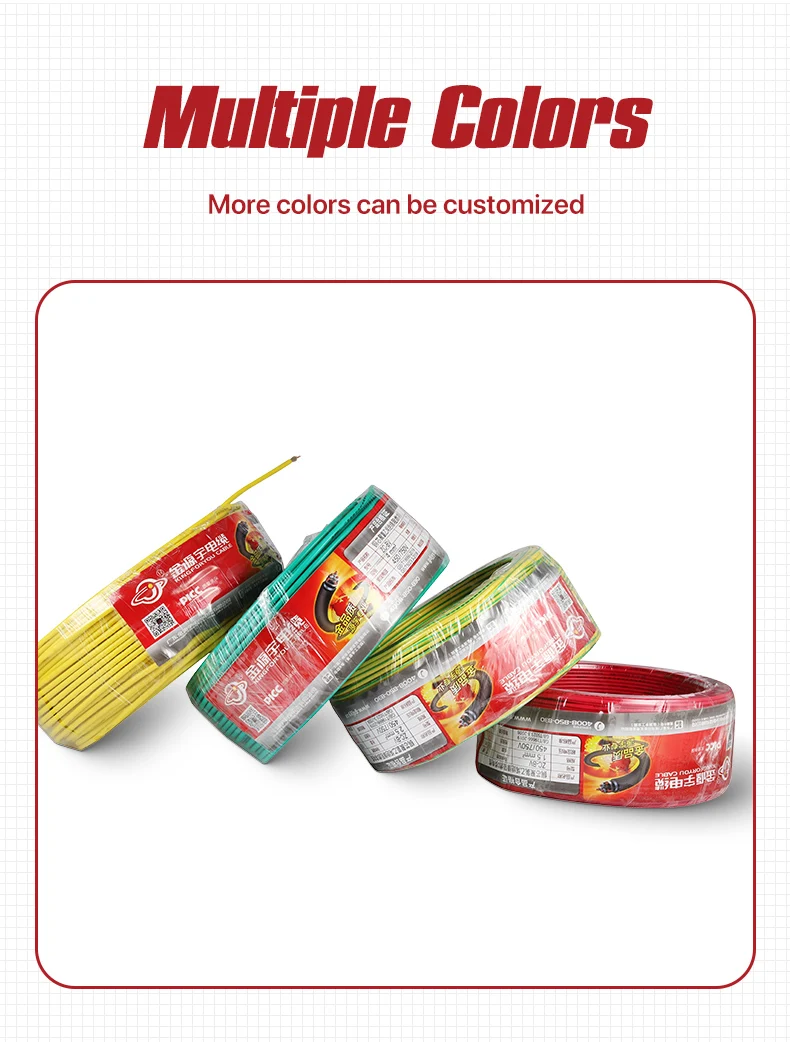 BV BVR Fire Resistant Wire 2.5mm 4mm 6mm Single Core Copper Conductor ...