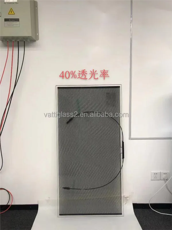 BIPV New Energy Cdte Solar Laminated Glass Panel Power Generation Glass